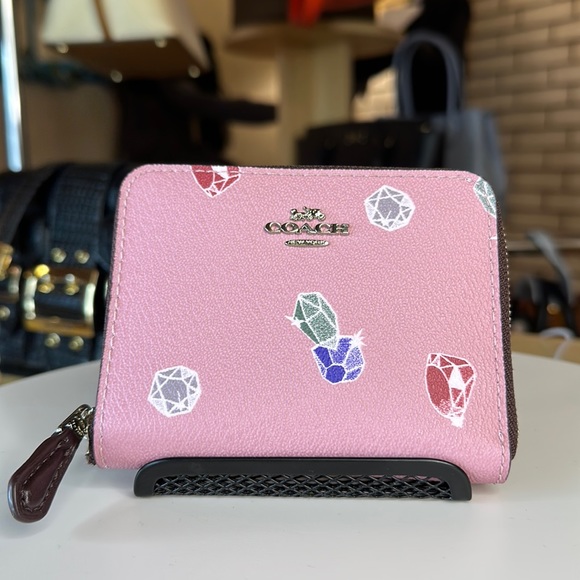 Coach | Bags | 3 Rare Coach X Disney Snow White Gems Print Zip Around Wallet | Poshmark